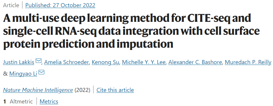 一种多用途深度学习方法，用于CITE-seq和单细胞RNA-seq数据与细胞表面蛋白预测和插补的集成 - 知乎