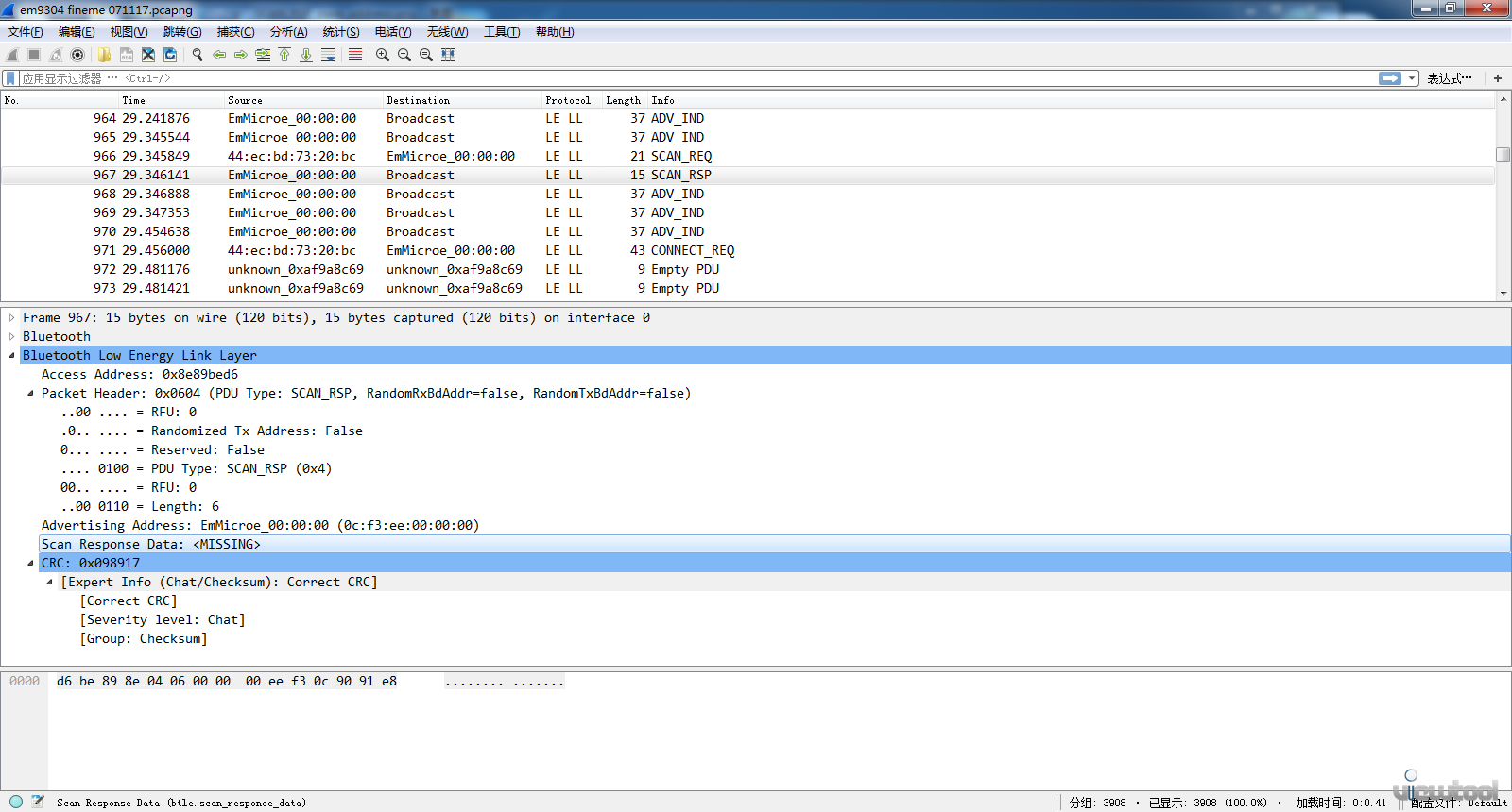 一分钟读懂低功耗蓝牙（BLE)连接数据包 - 知乎