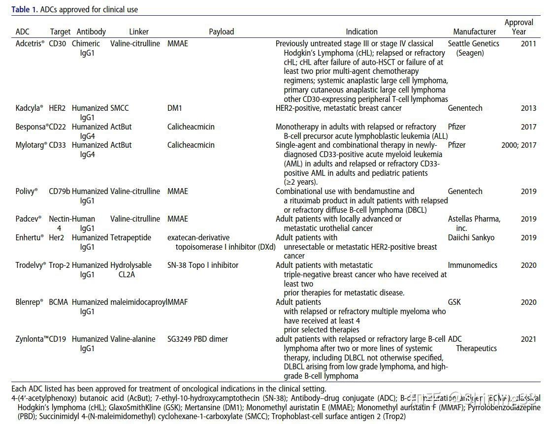 综述：靶向肿瘤ADC：前途与挑战（Part 3） - 知乎