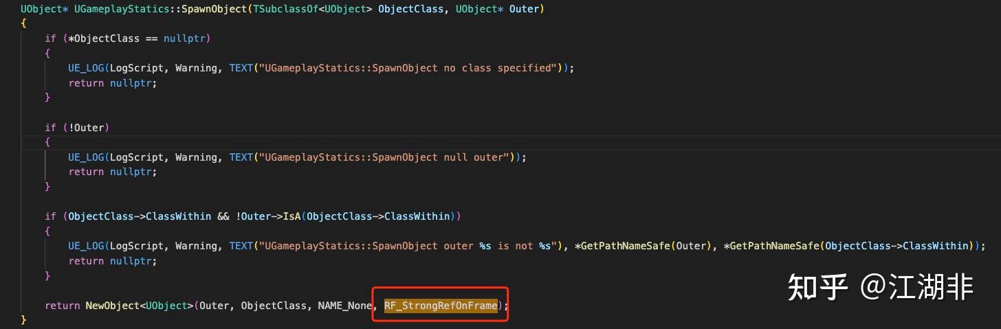 探究UE中的神秘标记RF_StrongRefOnFrame - 知乎