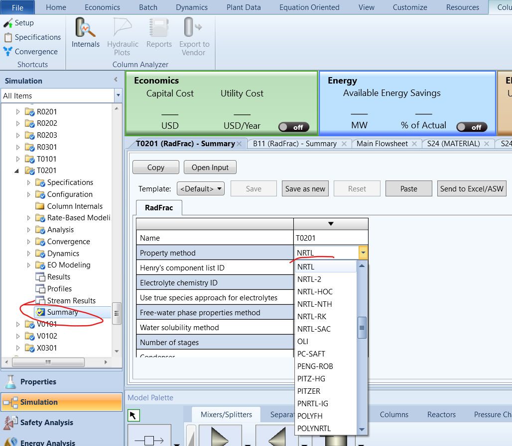 Aspen Plus全流程不同工段（模块）可以选择不同的物性方法 - 知乎