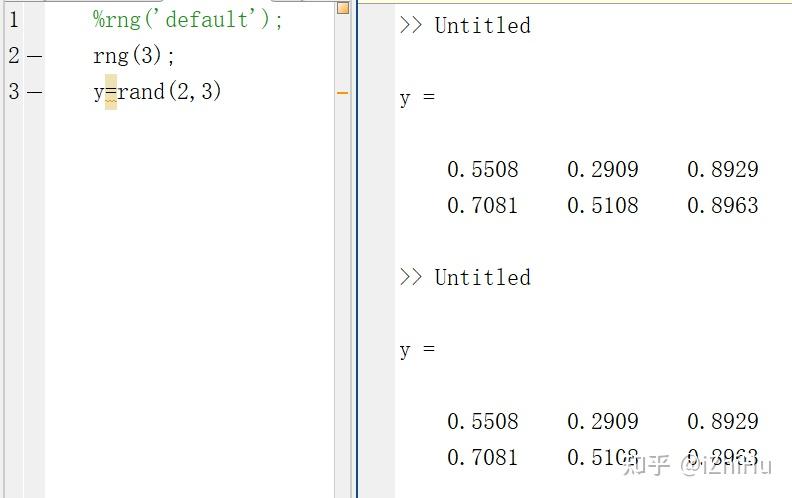 MATLAB随机种子/生成相同的随机数 - 知乎