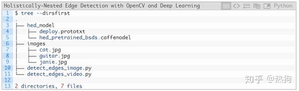 边缘检测 使用 OpenCV 和 深度学习 进行整体嵌套边缘检测 - 知乎