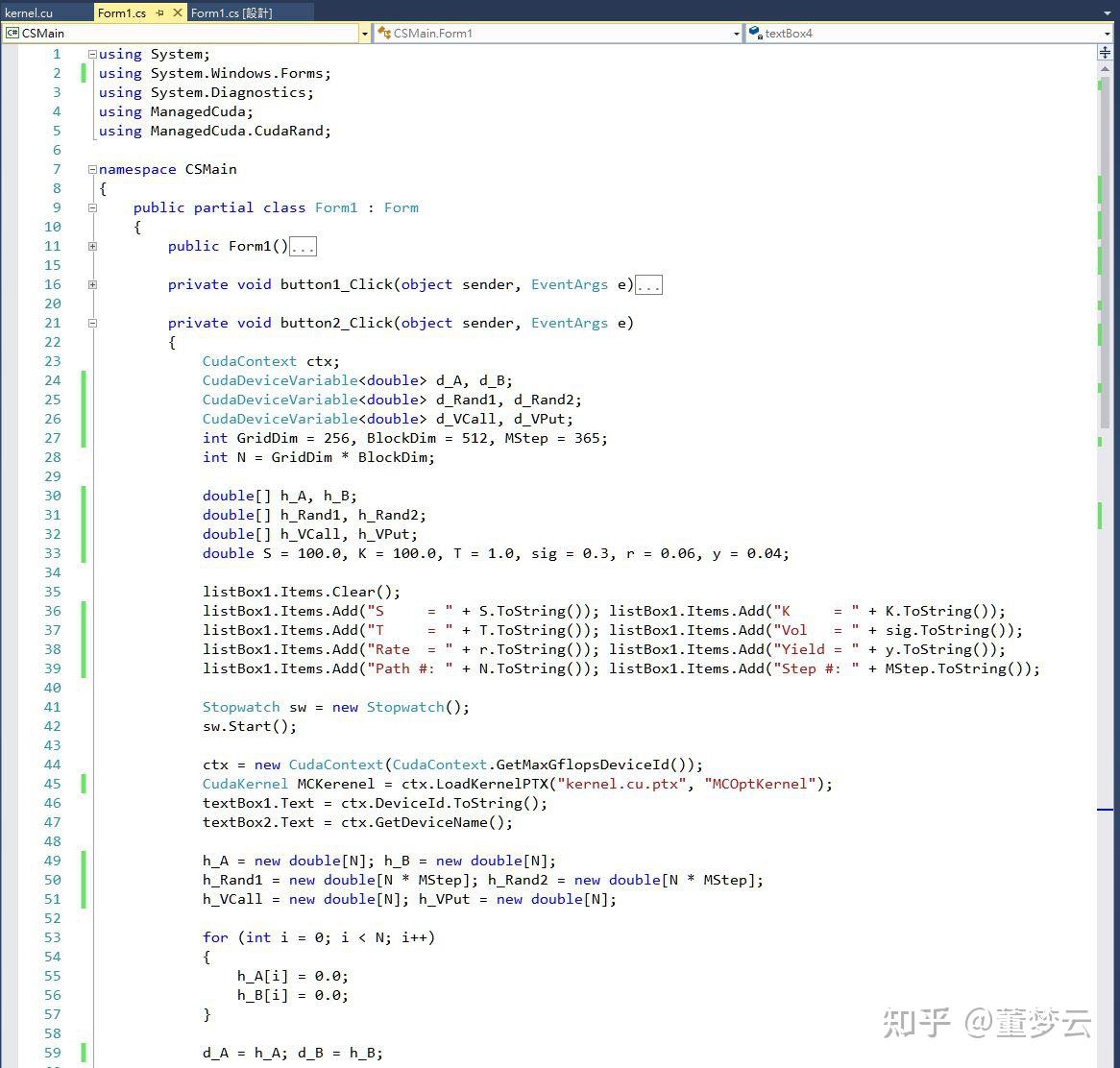 二十七、QuantLib与GPU高速运算(5)使用ManagedCUDA开发C#的CUDA期权模拟定价 - 知乎