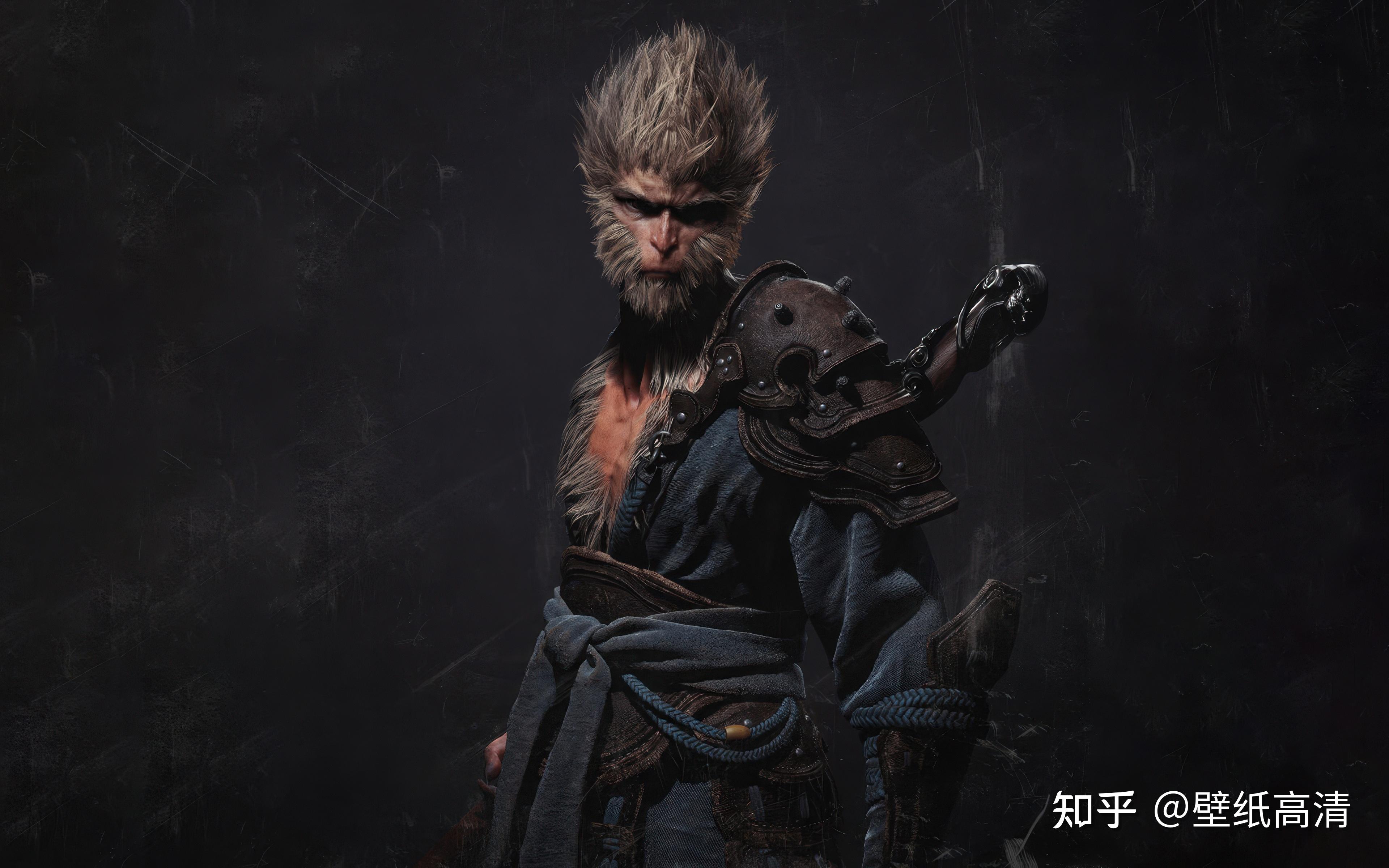 黑神话悟空黑色背景高清4K壁纸 - 知乎