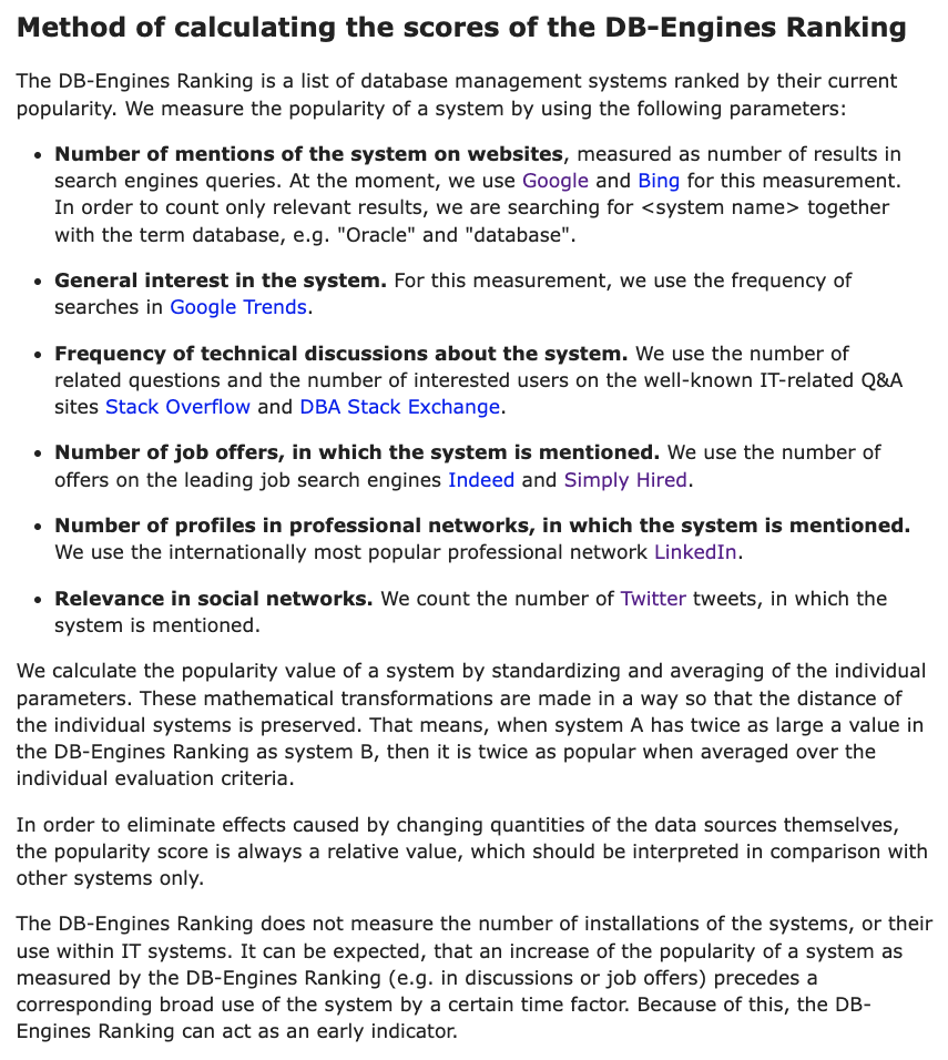 解析｜DB-Engines 2022 年度数据库排名和趋势 - 知乎