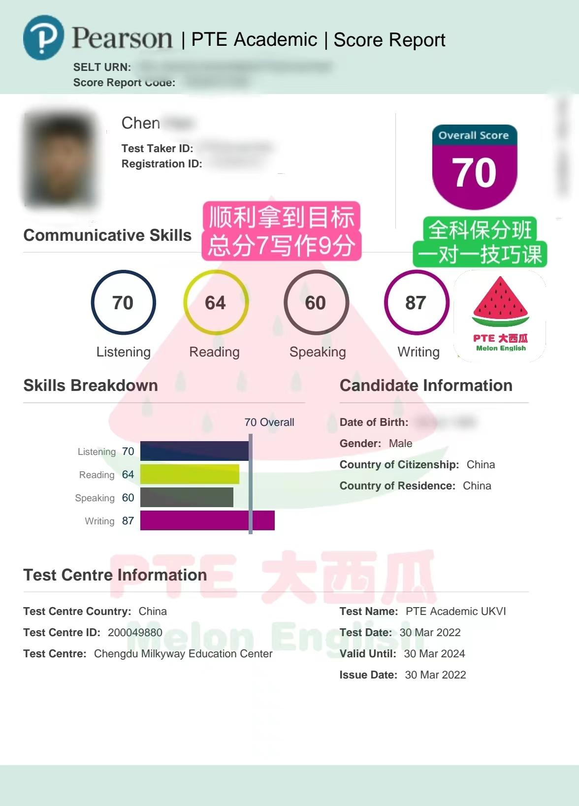 【PTE经验】用预测100%命中题提高考试容错率！RA没做好，照样拿下总分70写作87！【PTE大西瓜】 - 知乎