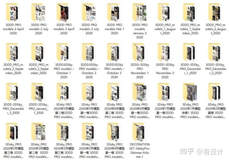 3Dsky Pro 2016-2023 3D模型合集 | 总大小接近3TB｜已连续更新5年 - 知乎