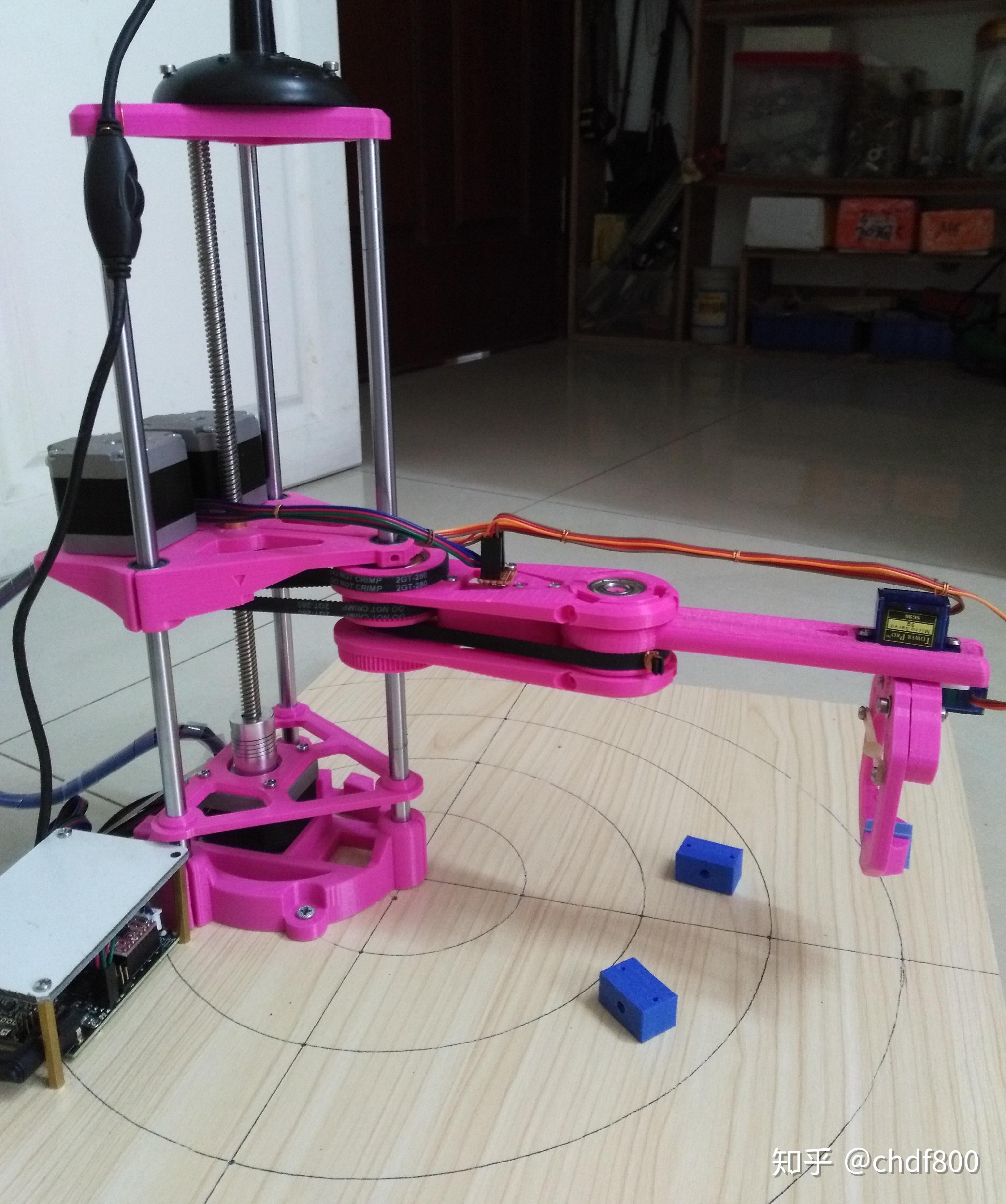 SCARA机器人 机械手臂 写字机 DIY 视觉识别 - 知乎