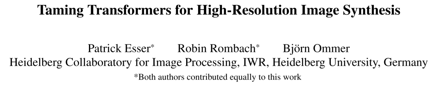 Taming Transformers for High-Resolution Image Synthesis (VQ-GAN) - 知乎