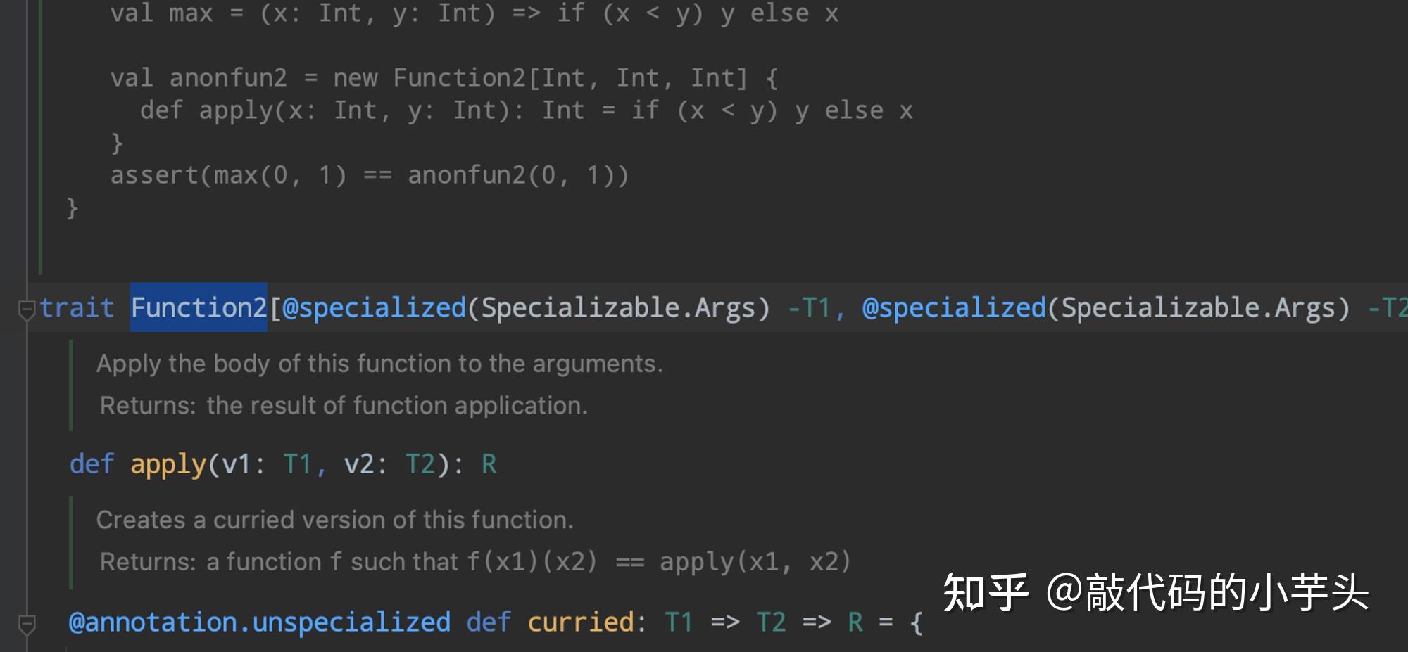 简单的Scala 17 - Function2 和 匿名函数 - 知乎