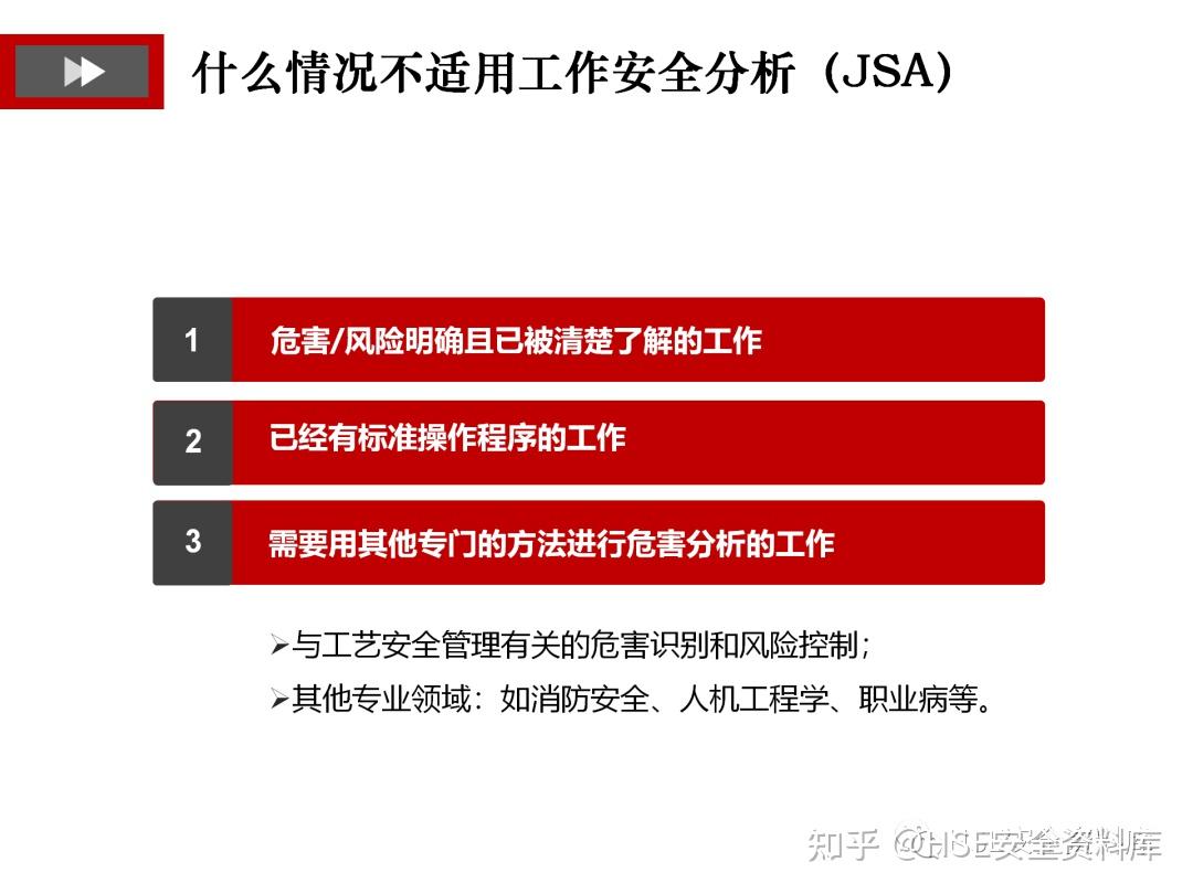 PPT |【课件】工作安全分析(JSA)管理规范(47页） - 知乎