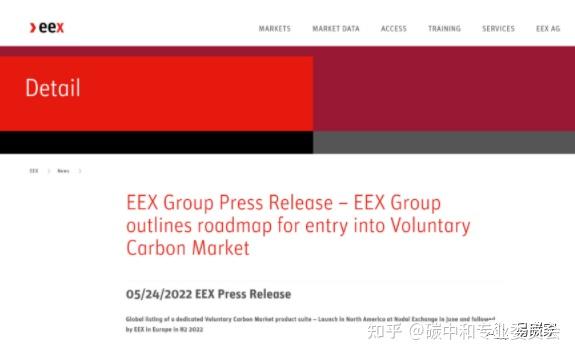 欧洲能源交易所（EEX）全面启动全球自愿减排碳市场 - 知乎