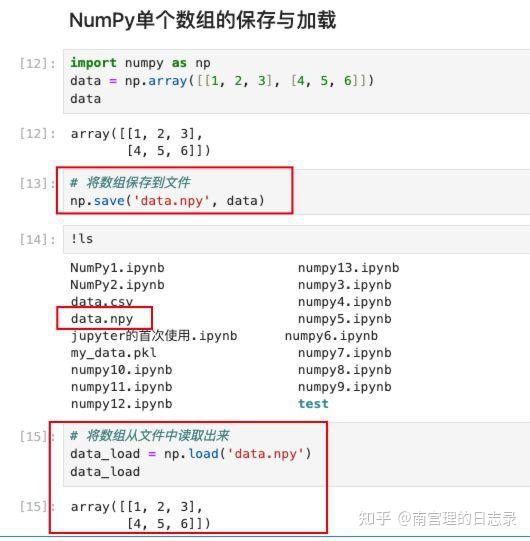 「Python数据科学」NumPy多维数组的保存与加载 - 知乎