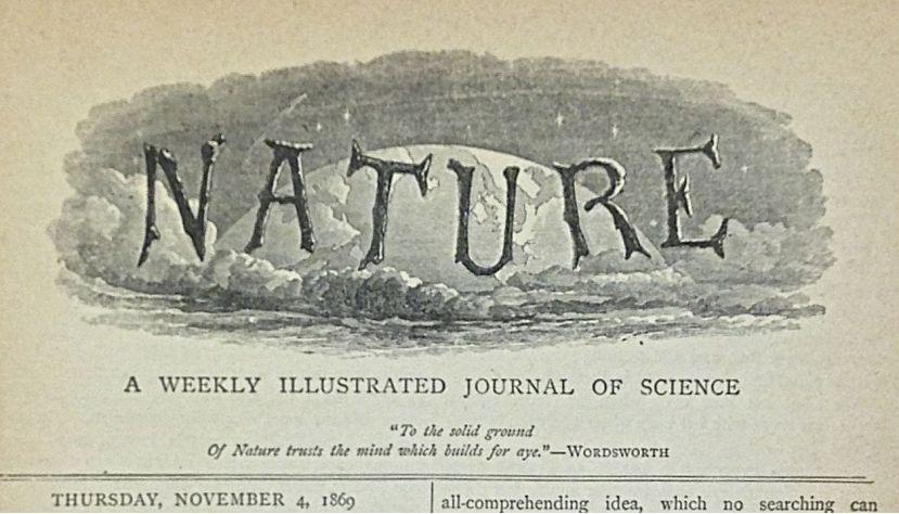 1869年Nature第一期出版，150年以来有哪些影响深远的论文？ - 知乎