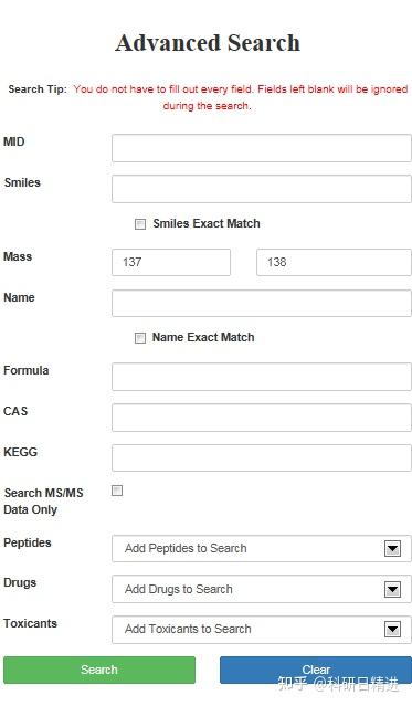 METLIN：一个强大的代谢物鉴定及查询的数据库 - 知乎