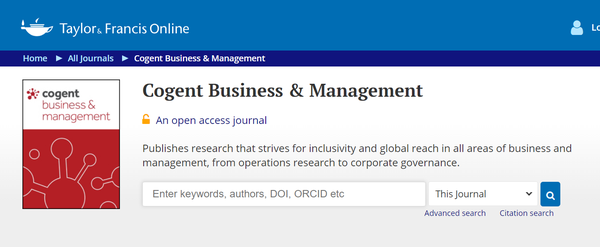 Cogent OA家族收获首个影响因子！人文社科研究人员更多国际发文选择 - 知乎