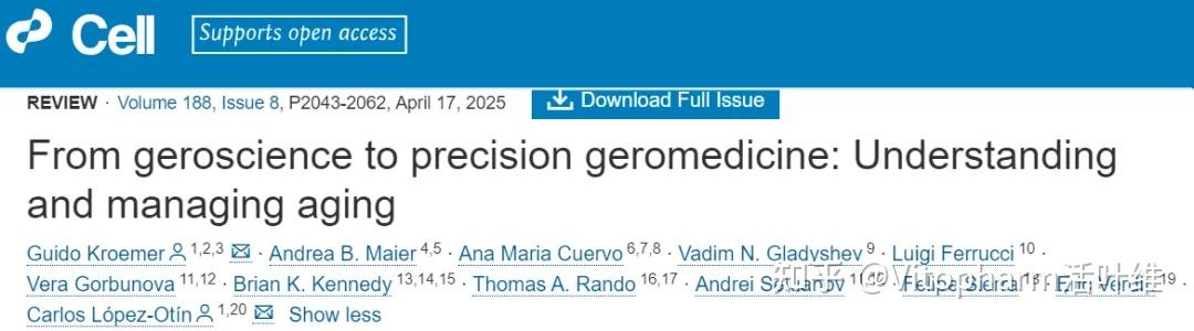 Cell｜衰老标志由12增至14个，开启精准老年医学新时代 - 知乎