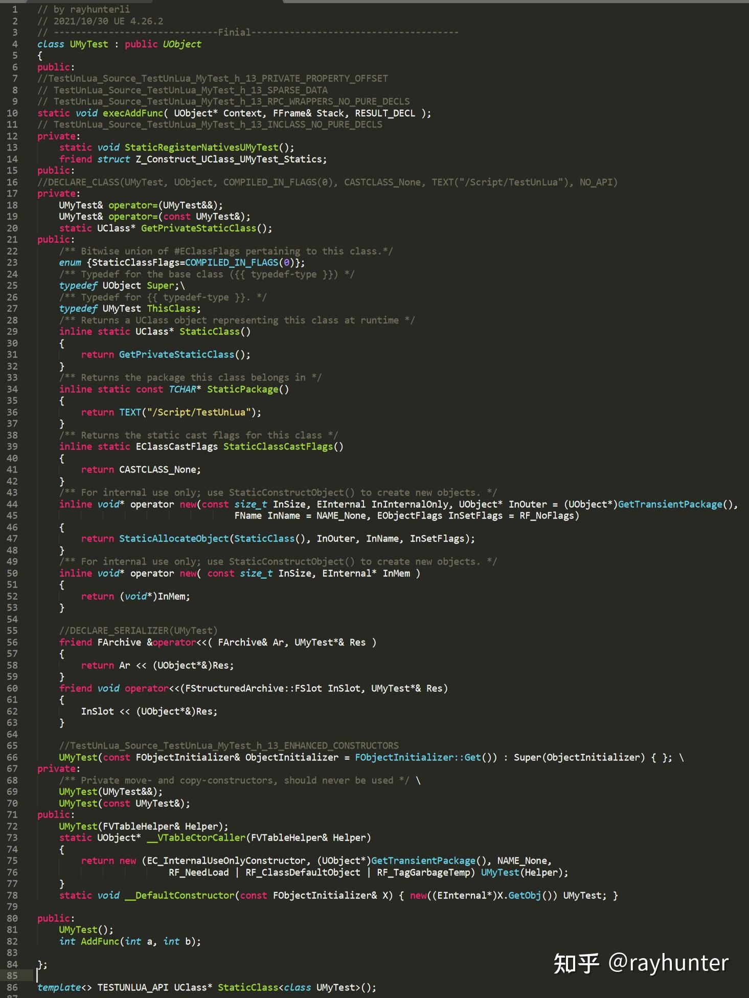 UE4反射基础一：揭秘UBT生成代码、UObject注册、UClass及CDO生成 - 知乎