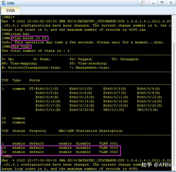 配置vlan实验 - 知乎