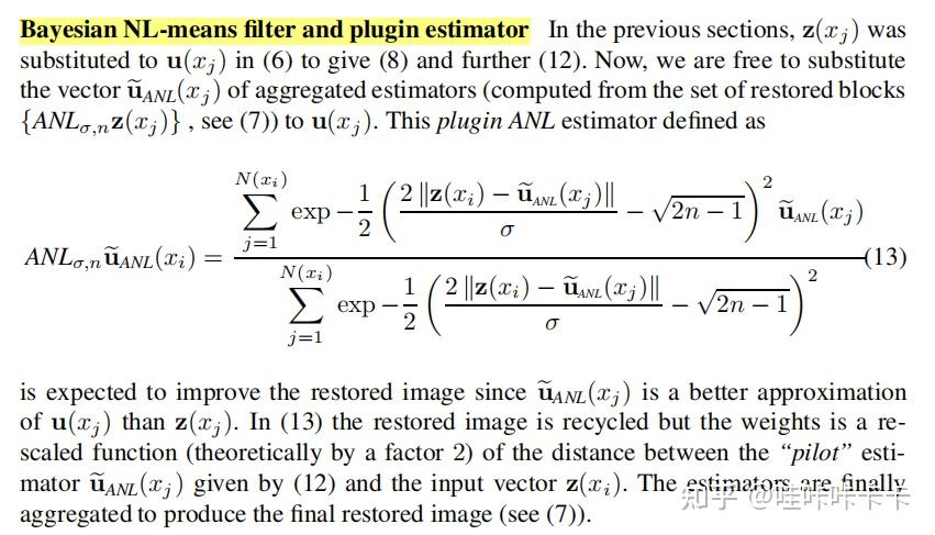 Bayesian Non-Local Means Filter, Image Redundancy and Adaptive ...