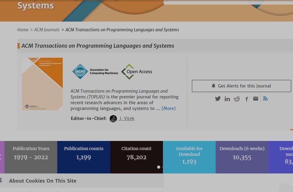 《TOPLAS》发表难度怎么样？是水刊吗？官网，投稿经验介绍 - 知乎