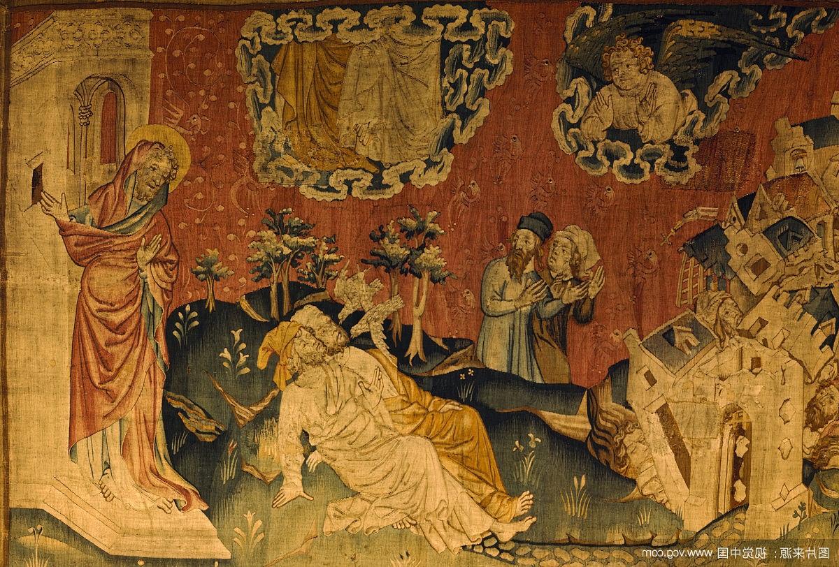 中世纪最壮观挂毯（法国昂热城堡珍藏）：圣经启示录2：死亡四骑士，七号吹响七灾（超清大图） - 知乎