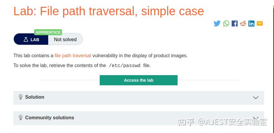 [postswigger] File path traversal, simple case| 读取/etc/passwd 文件 - 知乎