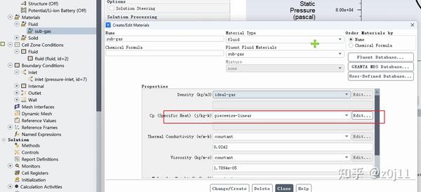 Fluent定义比热随温度线性变化 - 知乎