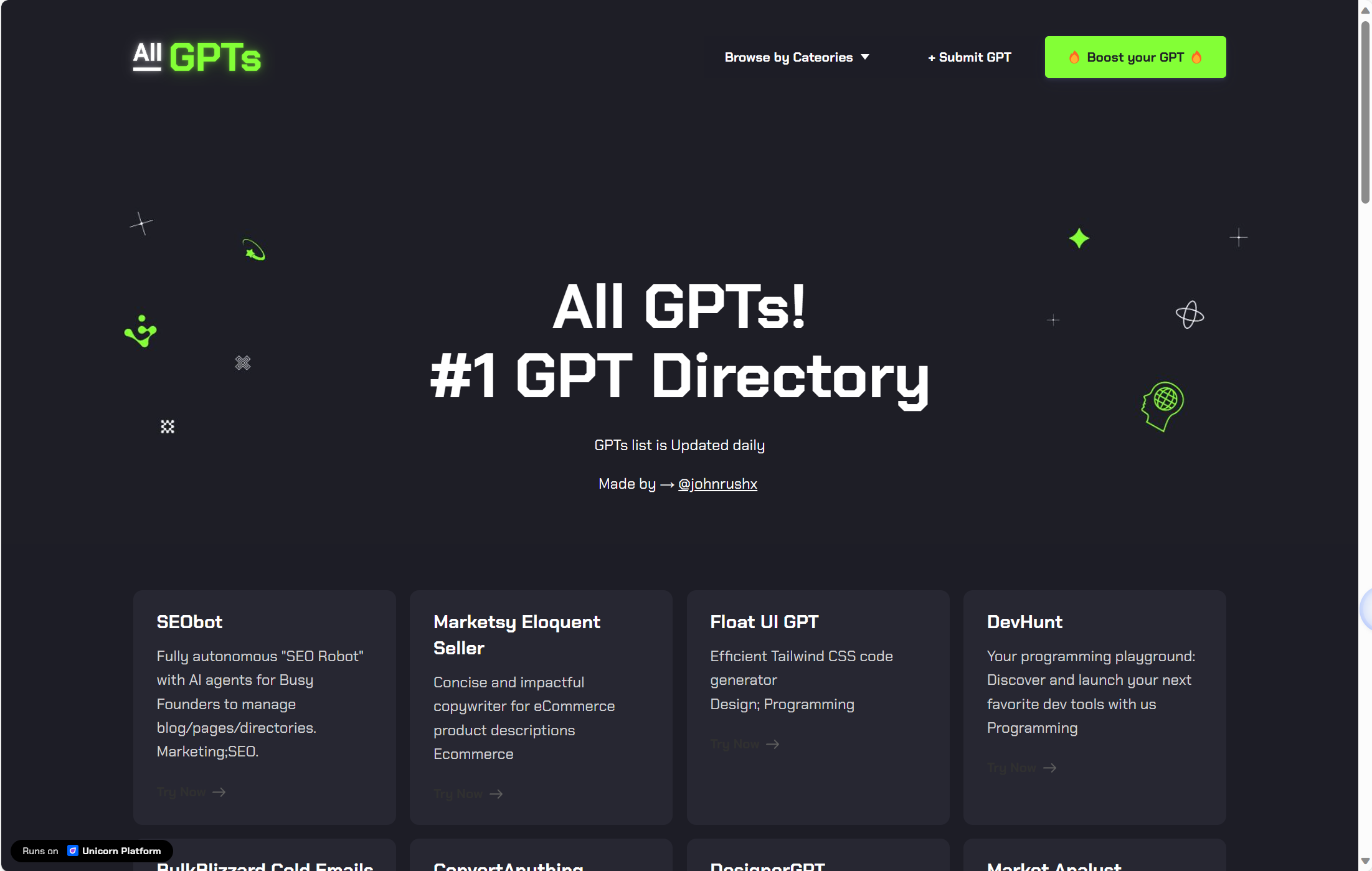 全文最全 GPTs聚合网站/文档 - 知乎