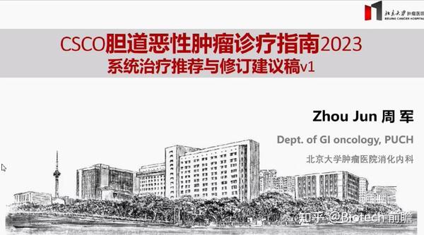 2023 CSCO指南会丨胆道恶性肿瘤专场解读 - 知乎