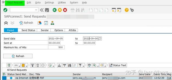 如何使用 ABAP 代码发送带有 PDF 附件的电子邮件 - 知乎