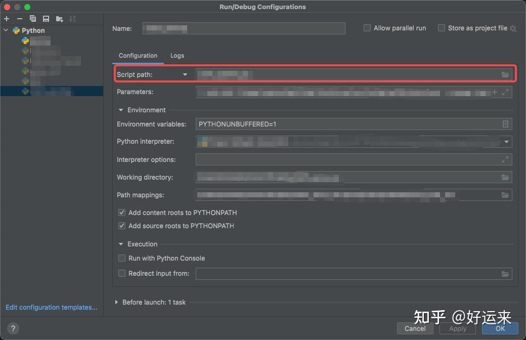 PyCharm | Cannot run program (python) : error=2, No such file or ...
