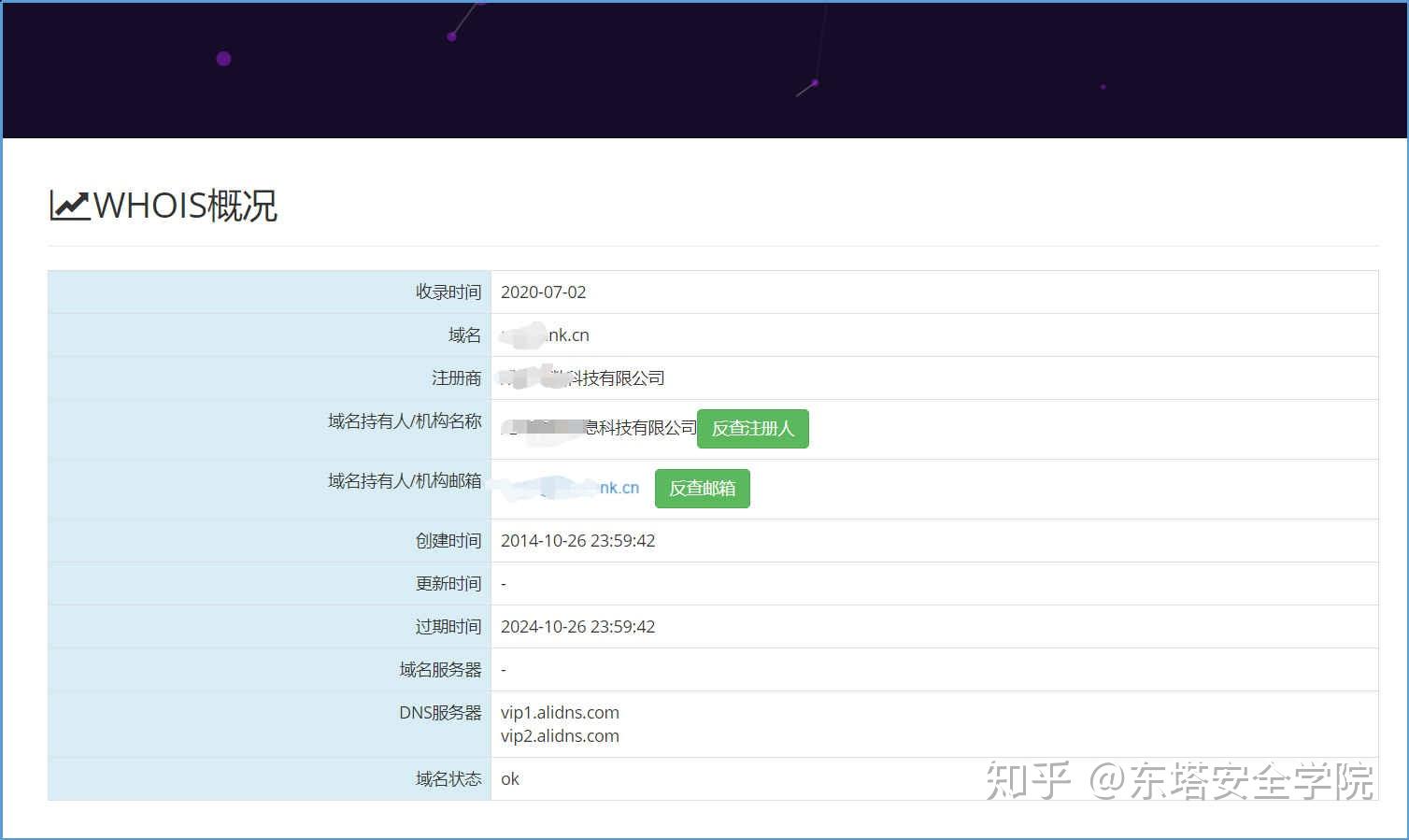 Whois信息收集及利用方式 - 知乎