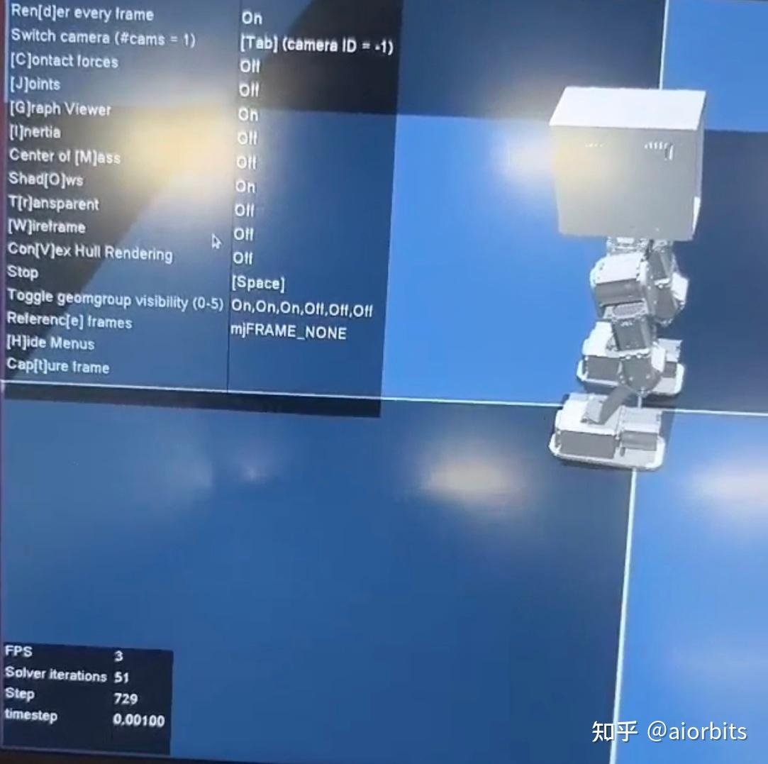 【求助】在使用 MuJoCo 模拟 双足机器人项目时 FPS 仅为 3 - 知乎