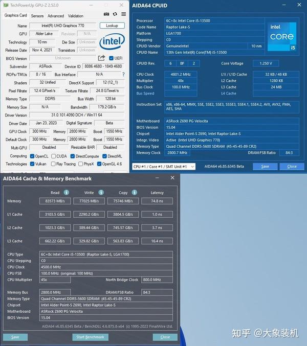 13代酷睿i5-13500简测：大小核终于安排上，威力十足！ - 知乎