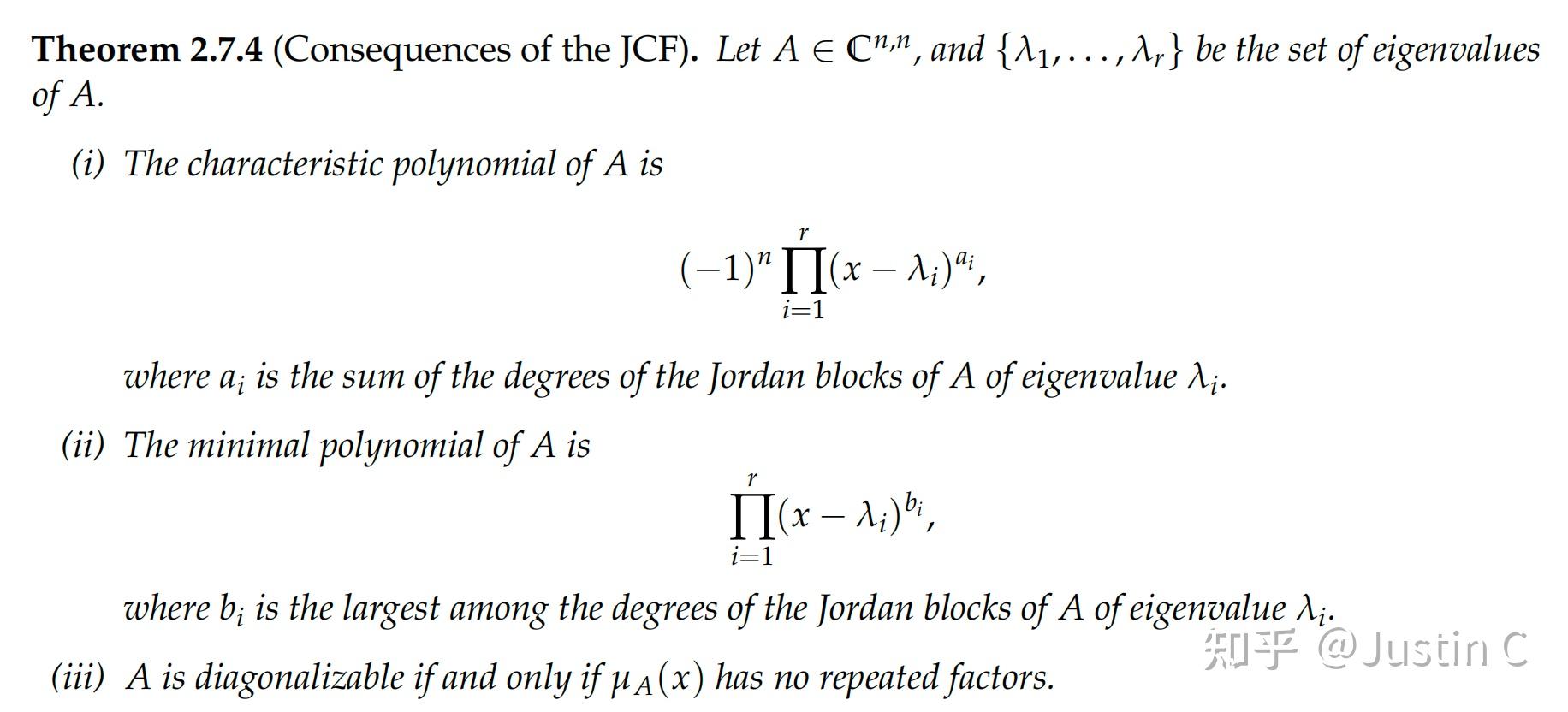 矩阵的Jordan normal form找法 - 知乎