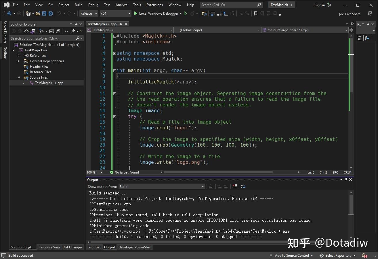 Visual Studio 中 Magick++ API 环境的配置 - 知乎