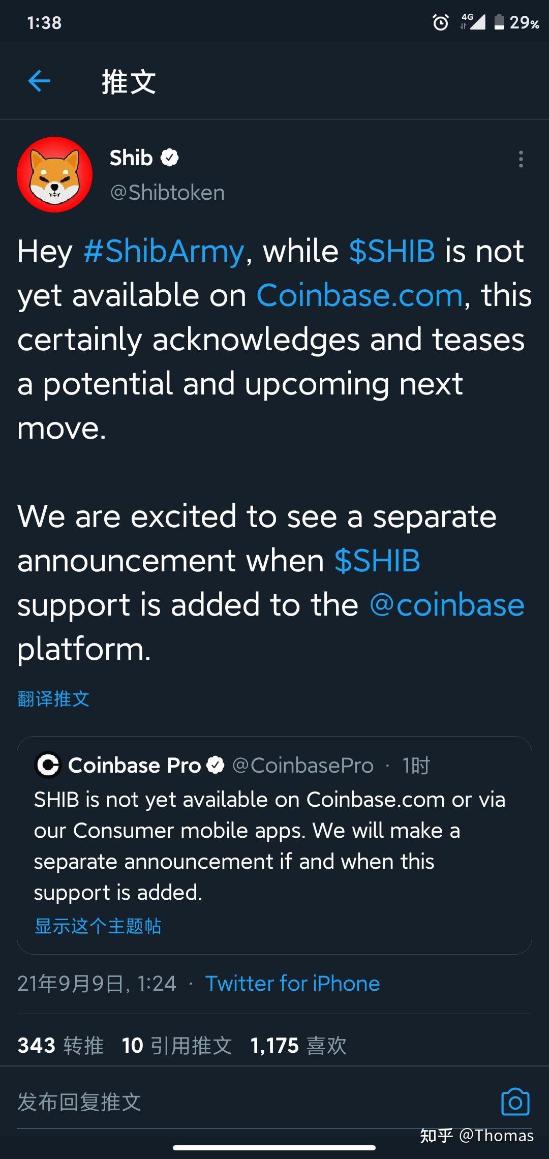 Shib上线Coinbase - 知乎