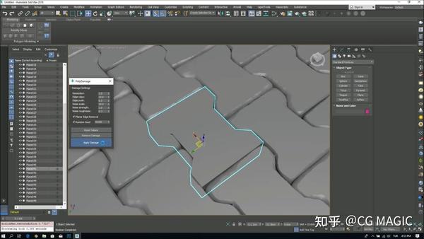 Max快速破损插件Poly Damage，一键生成0压力 - 知乎