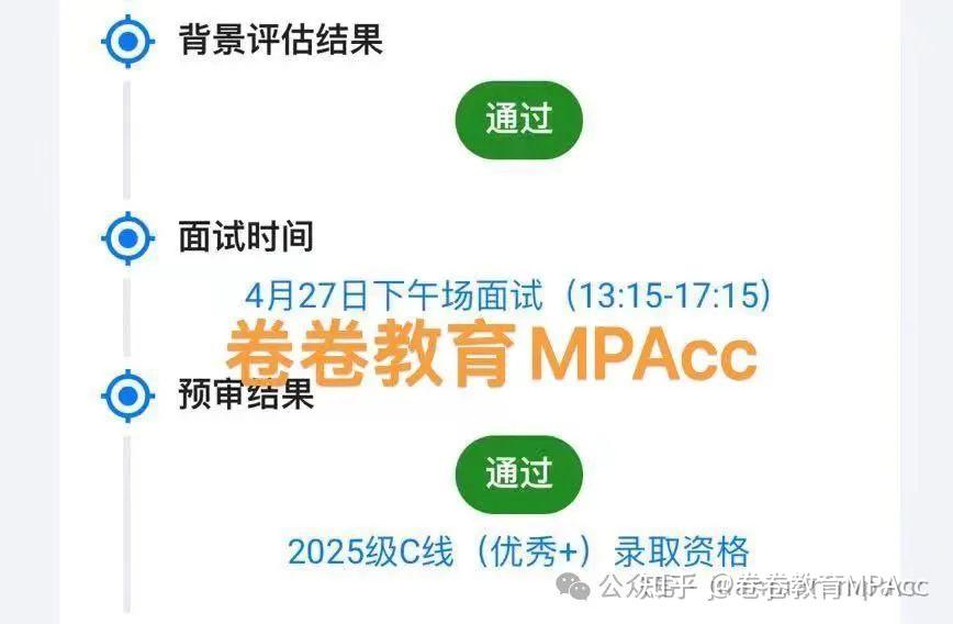 25提面｜2025复旦MPAcc第一批提前面试大捷！全员通过，C+优秀通过率再创新高！ 卷卷教育MPAcc - 知乎
