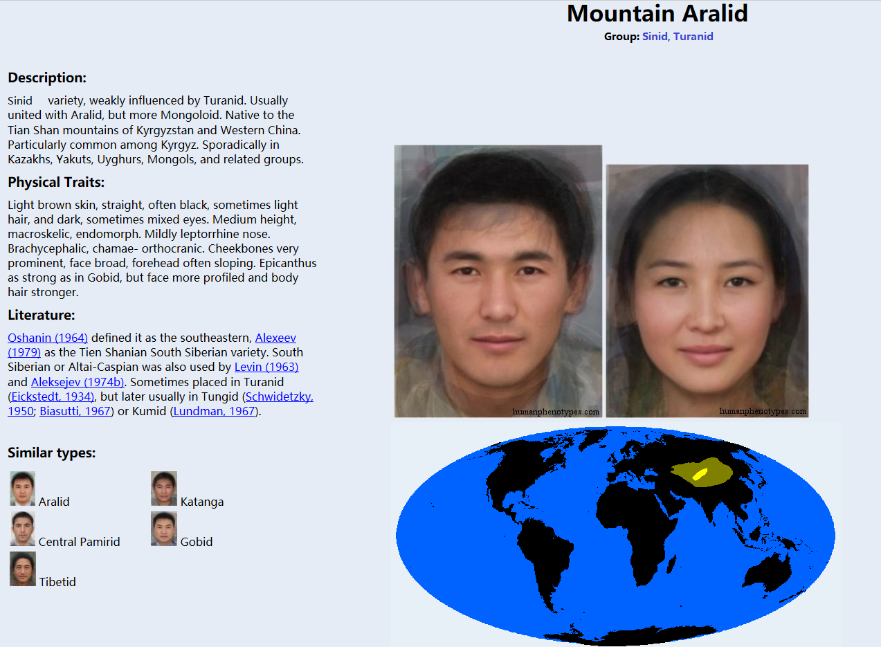 人种类型科普：东亚人种高山咸海类型（Mountain Aralid） - 知乎