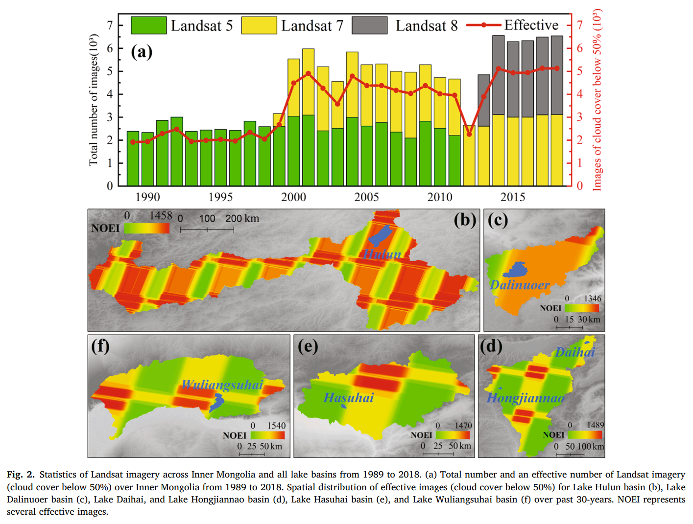 GEE中计算每个像素位置的影像数量和可用性 - 知乎