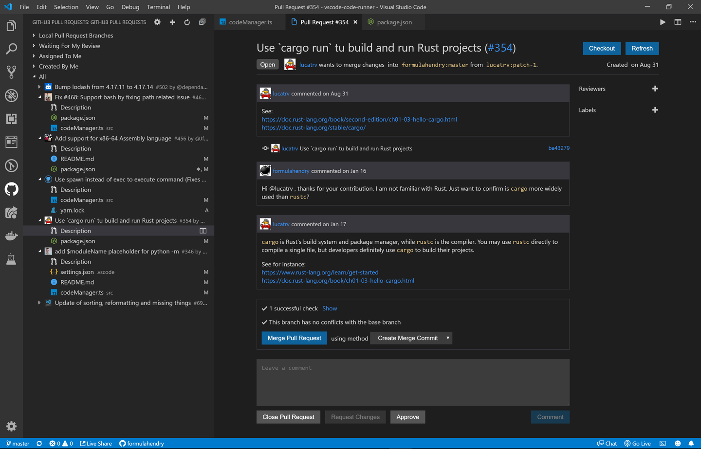 在 VS Code 中轻松 review GitHub Pull Requests - 知乎