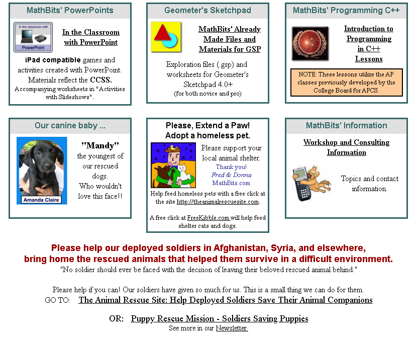酷站推荐 - mathbits.com - Math Bits - 知乎