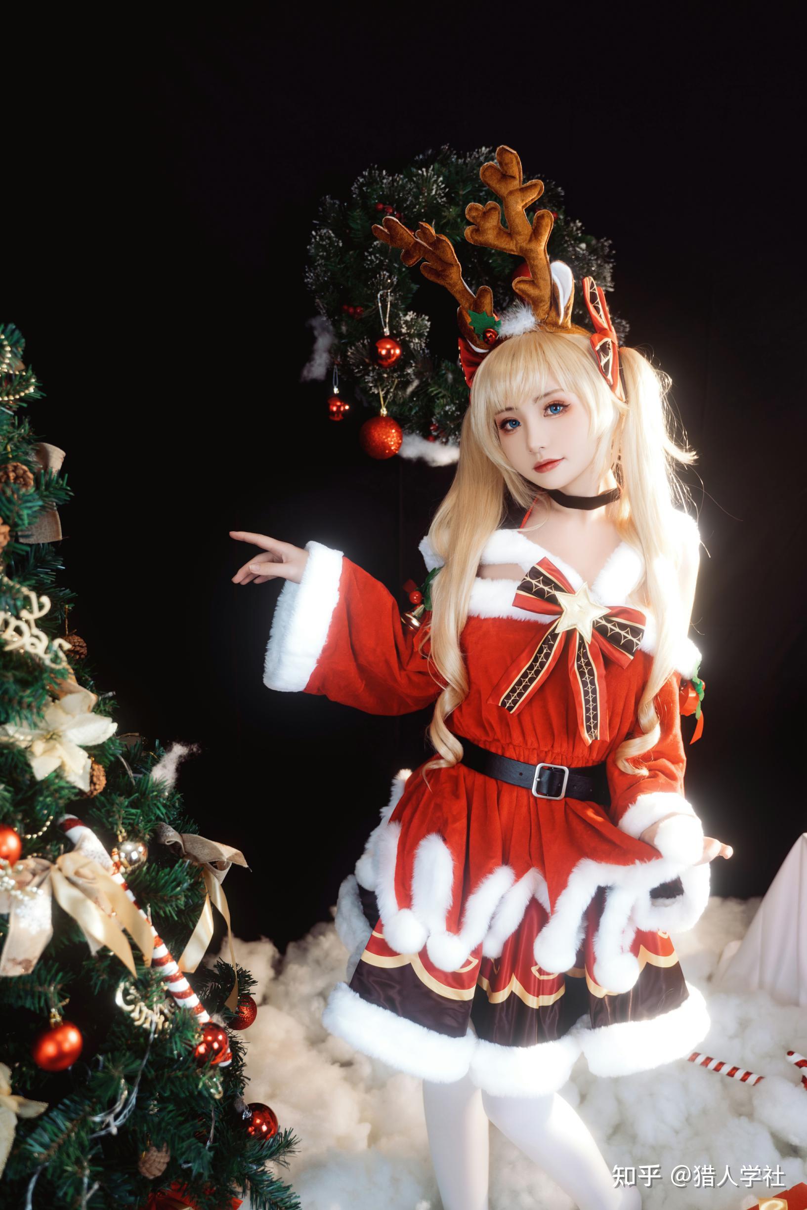 金鱼kinngyo(花音栗子) – 花音栗子&喵小吉 – Merry Cheistnas cosplay美图 cos写真套图合集 - 知乎