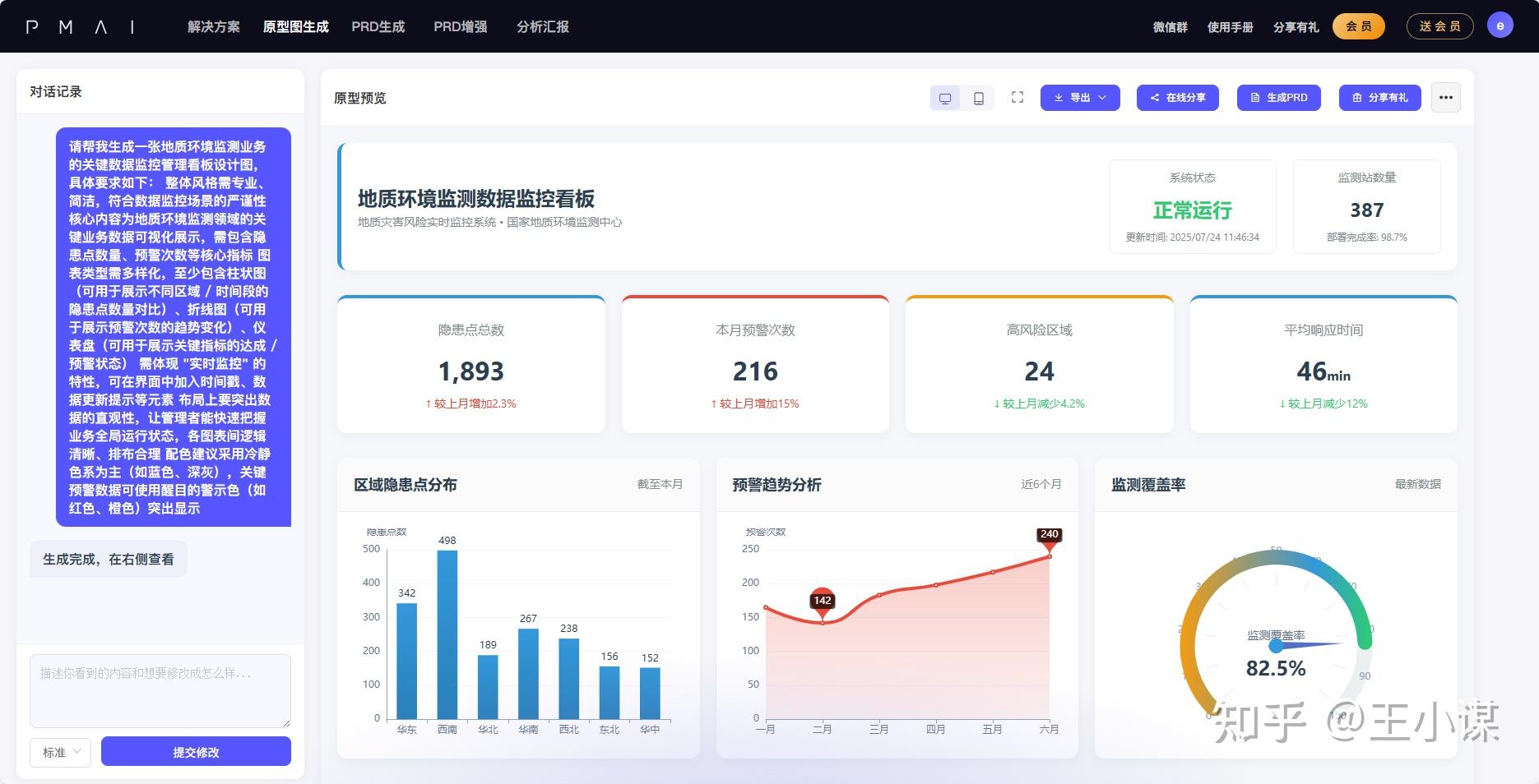 PMAI：AI 一键生原型，全角色提效神器 —— 产品快迭代，售前强说服，投标稳制胜 - 知乎