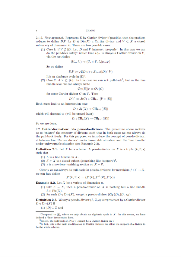Notes on Intersection Theory (III) - 知乎