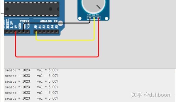 Arduino教程五 使用arduino Uno内置adc读取电压值显示在串口监视器(整活简易示波器) 知乎