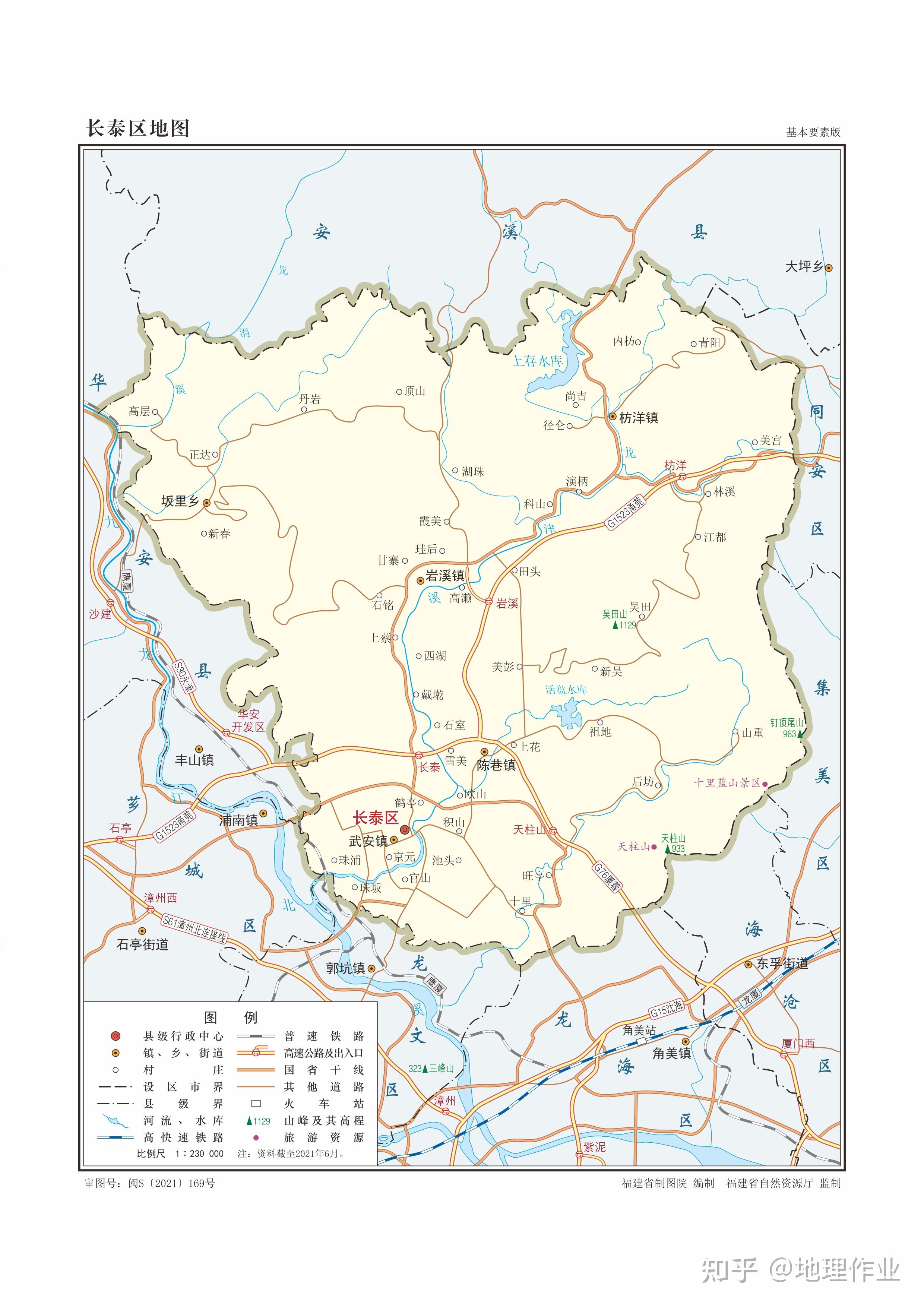 福建省漳州市各区县地图 知乎